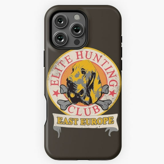 Elite Hunting Club Retro Pattern iPhone Case 17 16 15 14 13 12 11 Pro ...