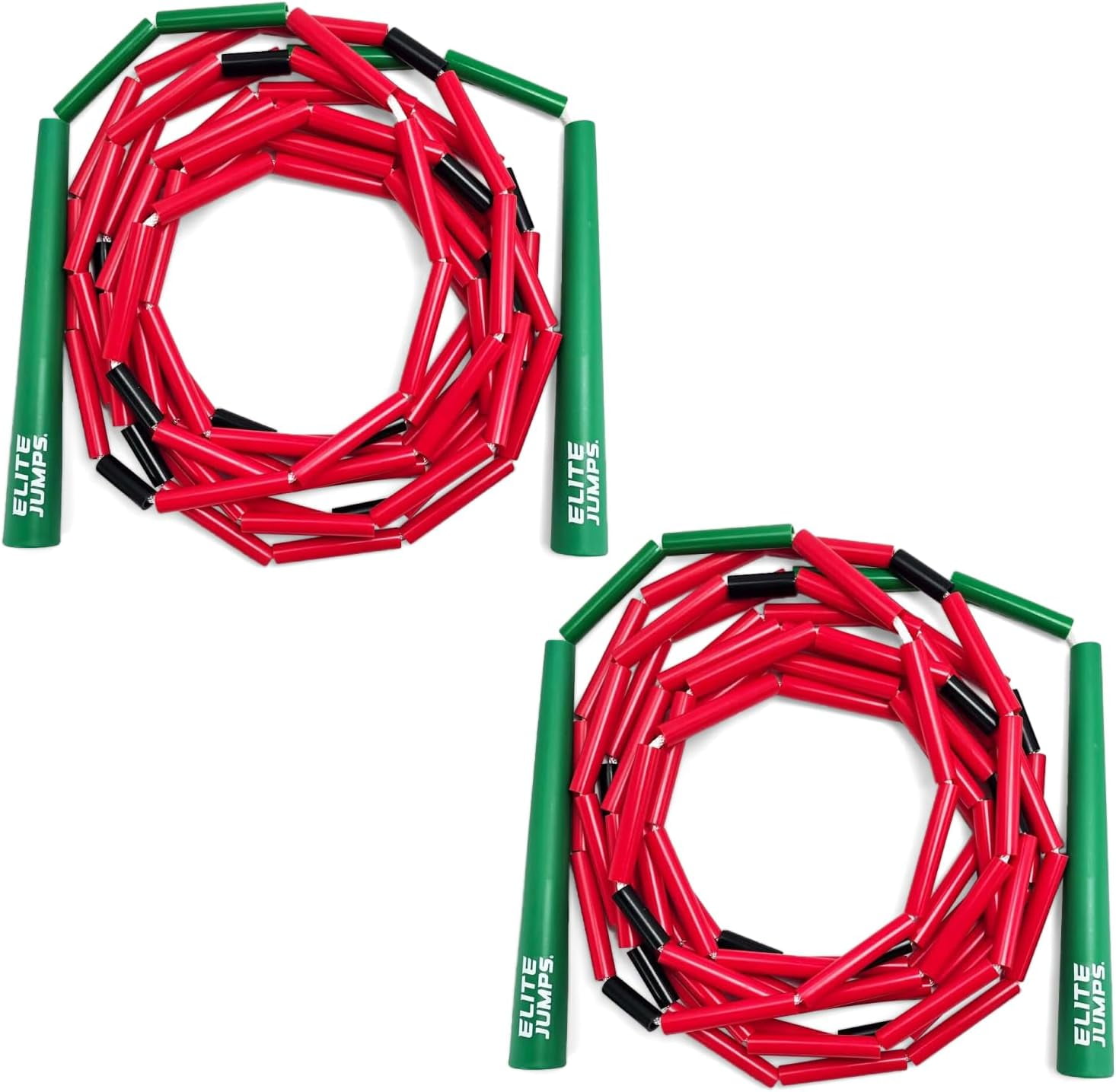 Elite Jumps Double Dutch Jump Rope 14ft, 2 Pack | 2" Beaded Double ...