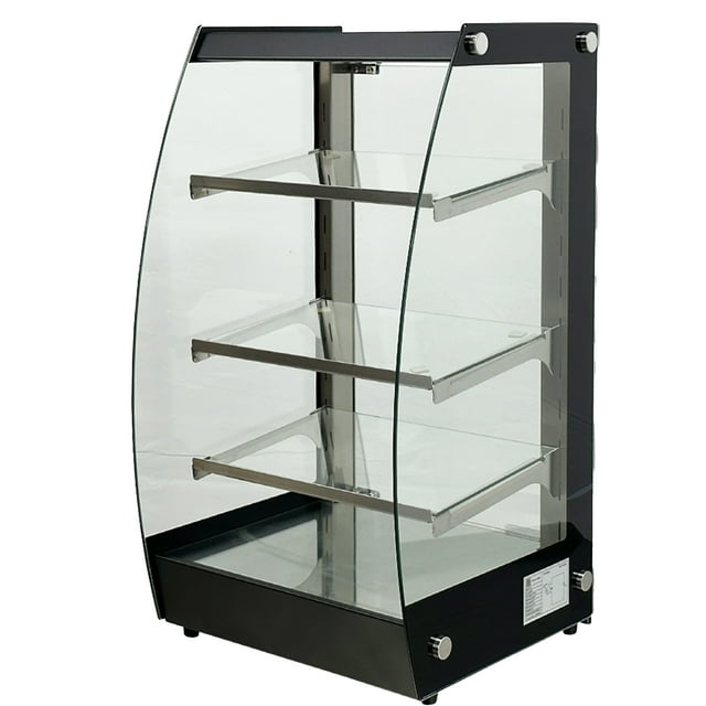 Elite Kitchen Electric Open Air Curved Glass Countertop Dry Bakery ...