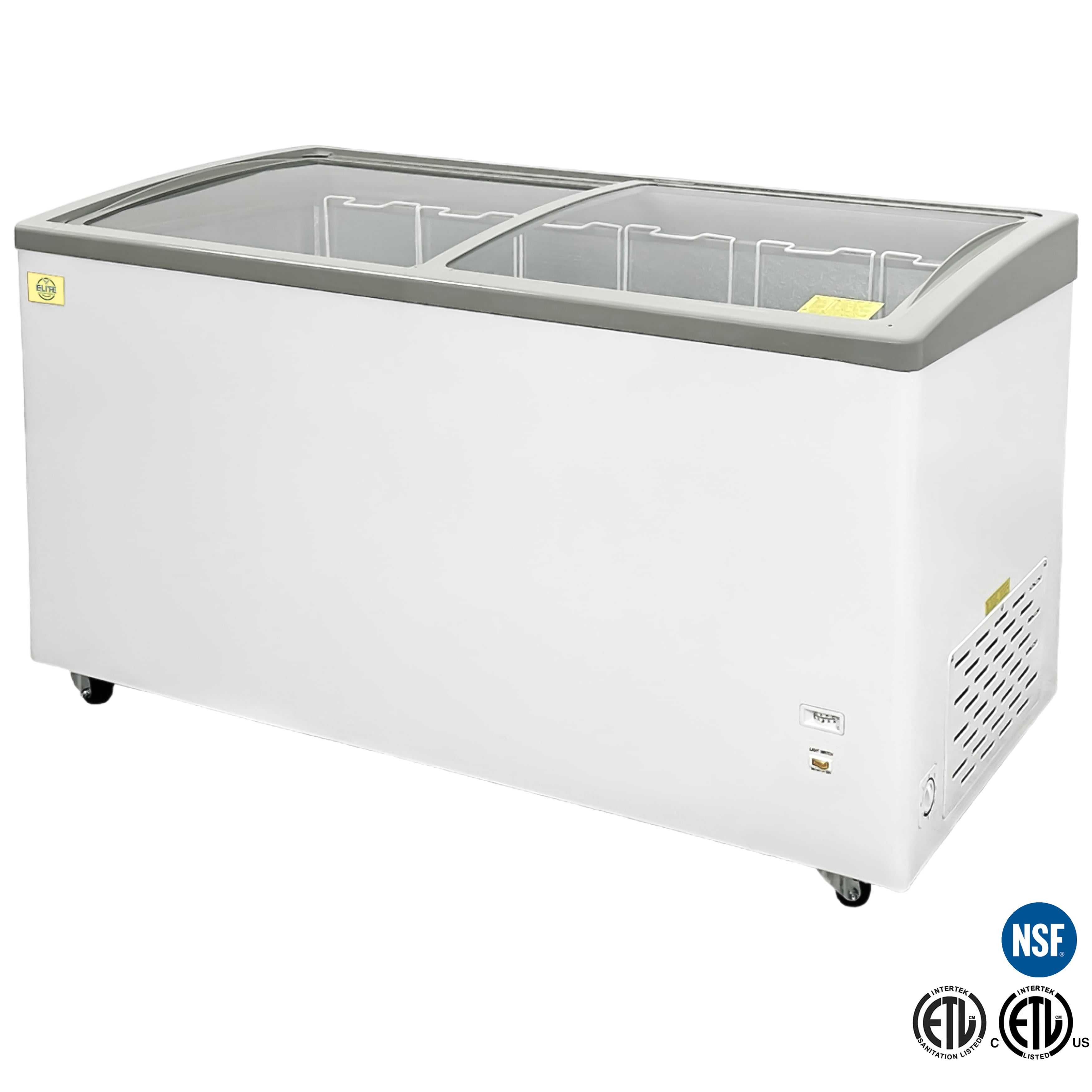 Elite Kitchen NSF 61 in. Commercial Chest Freezer 16 Cu.ft. Chest ...