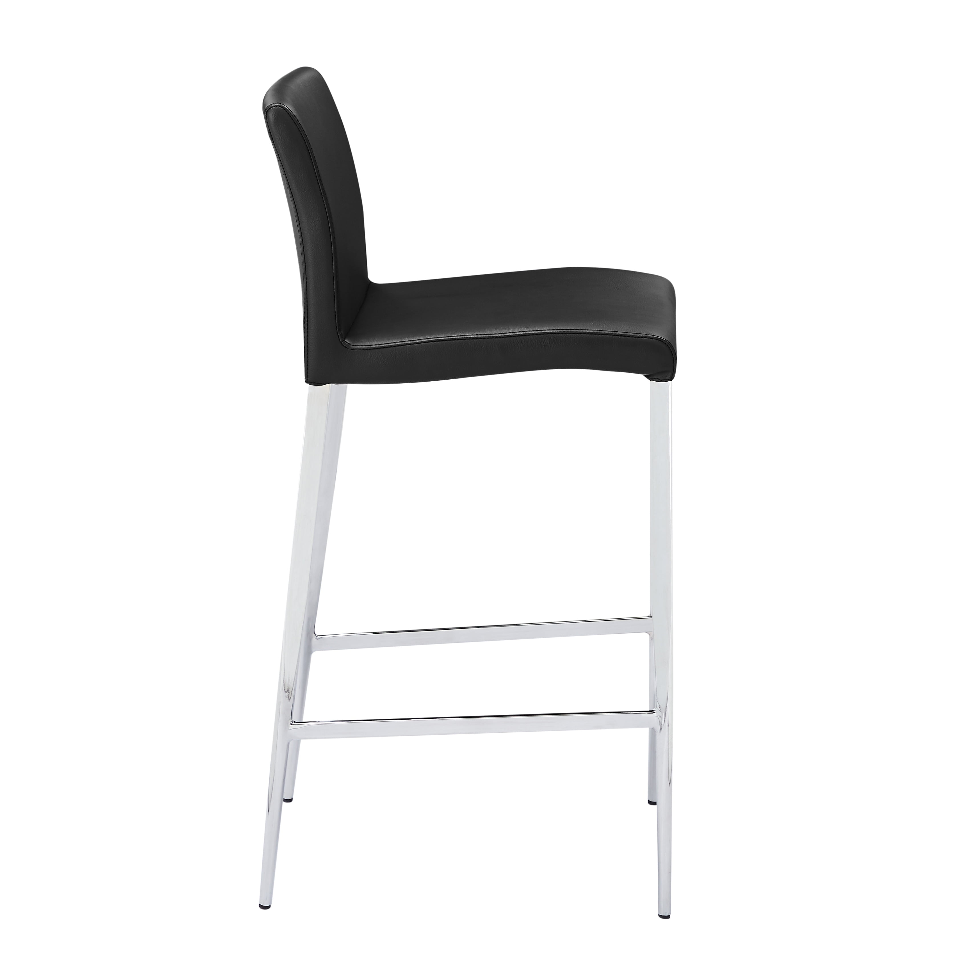 Elite Living Delta Modern Leatherette & Chrome Counter Stool - Contract ...