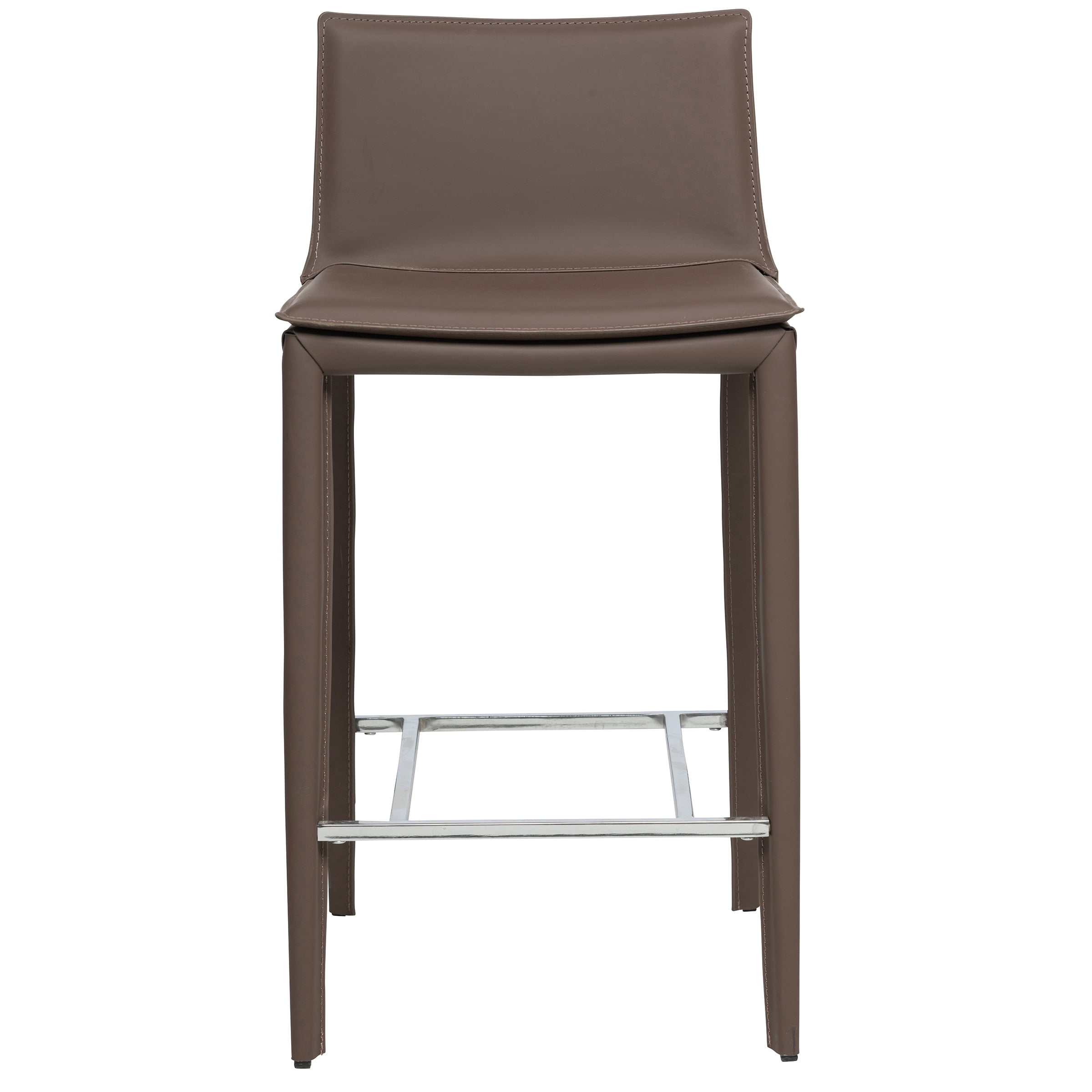 Elite Living Hilton 25.5" Leather Counter and Bar Stool (Single) Mink ...