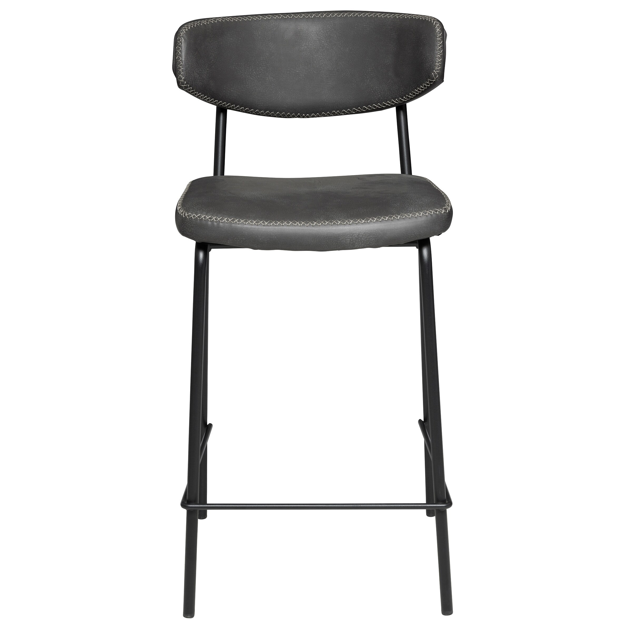 Elite Living Ingrid Modern Faux Leather & Metal Bar/Counter Stool (29/ ...