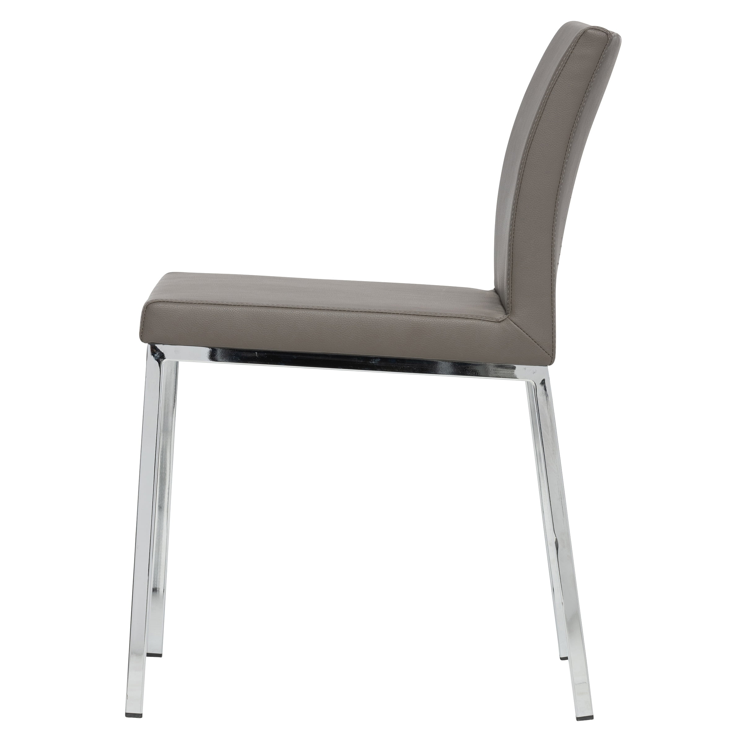 Elite Living Kahlo Mid-Century Modern Leather Dining Chair Charcoal ...