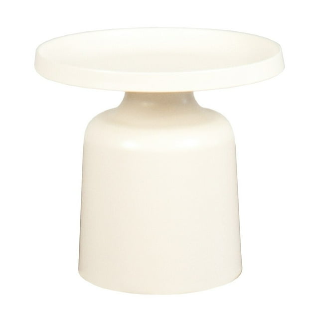 Elite Living Klay Minimalist Metal Pedestal Side Table, 20-inch ...