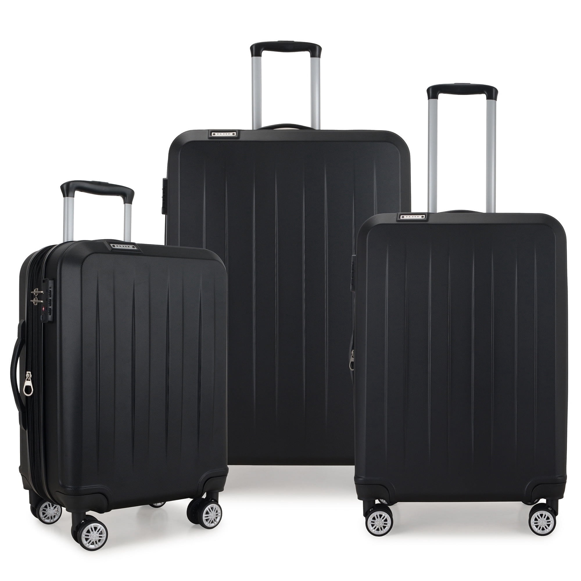 Elite Luggage Dori Hardside Lightweight Expandable Luggage Set w/ TSA ...