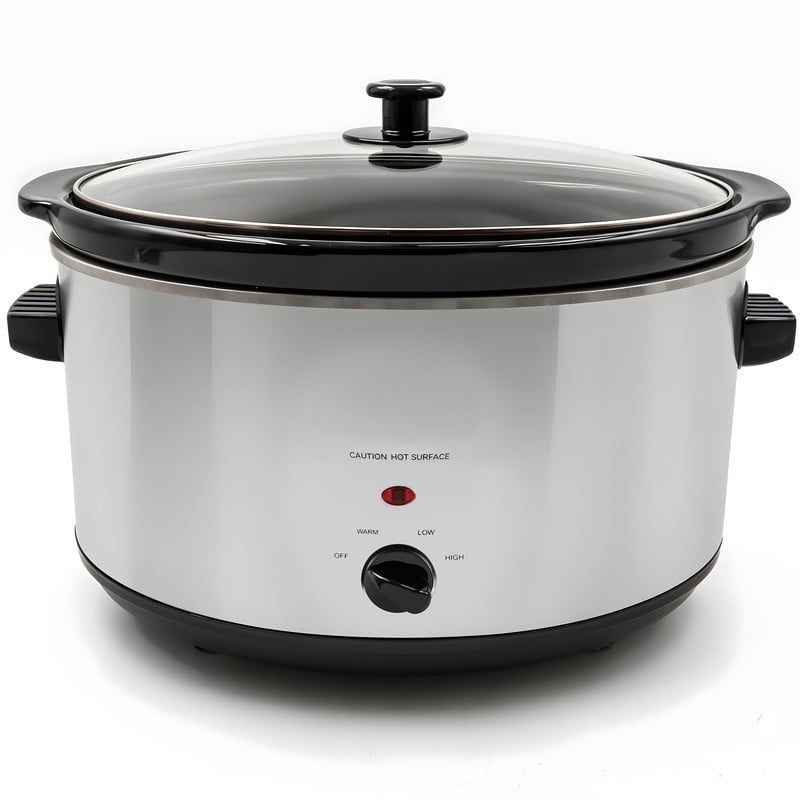Elite Cuisine 8.5Qt Stainless Steel Slow Cooker - Warm Settings ...