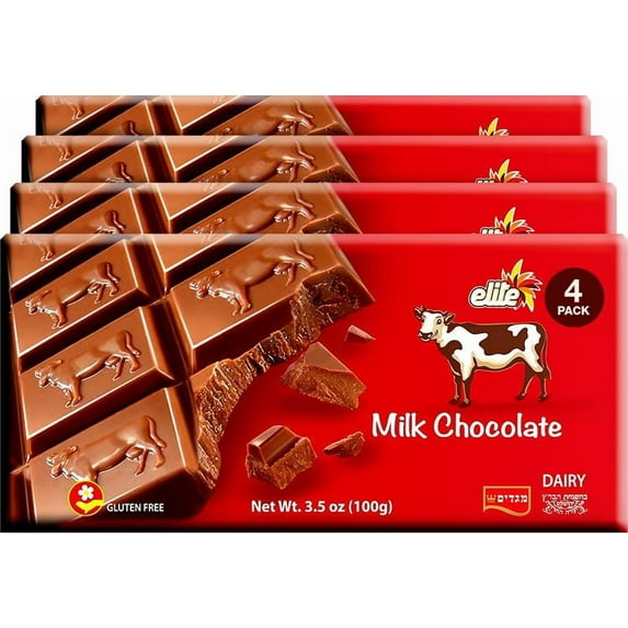 Elite Milk Chocolate Bars, BCF26 3.5 oz (4 Pack) | Smooth & Creamy ...