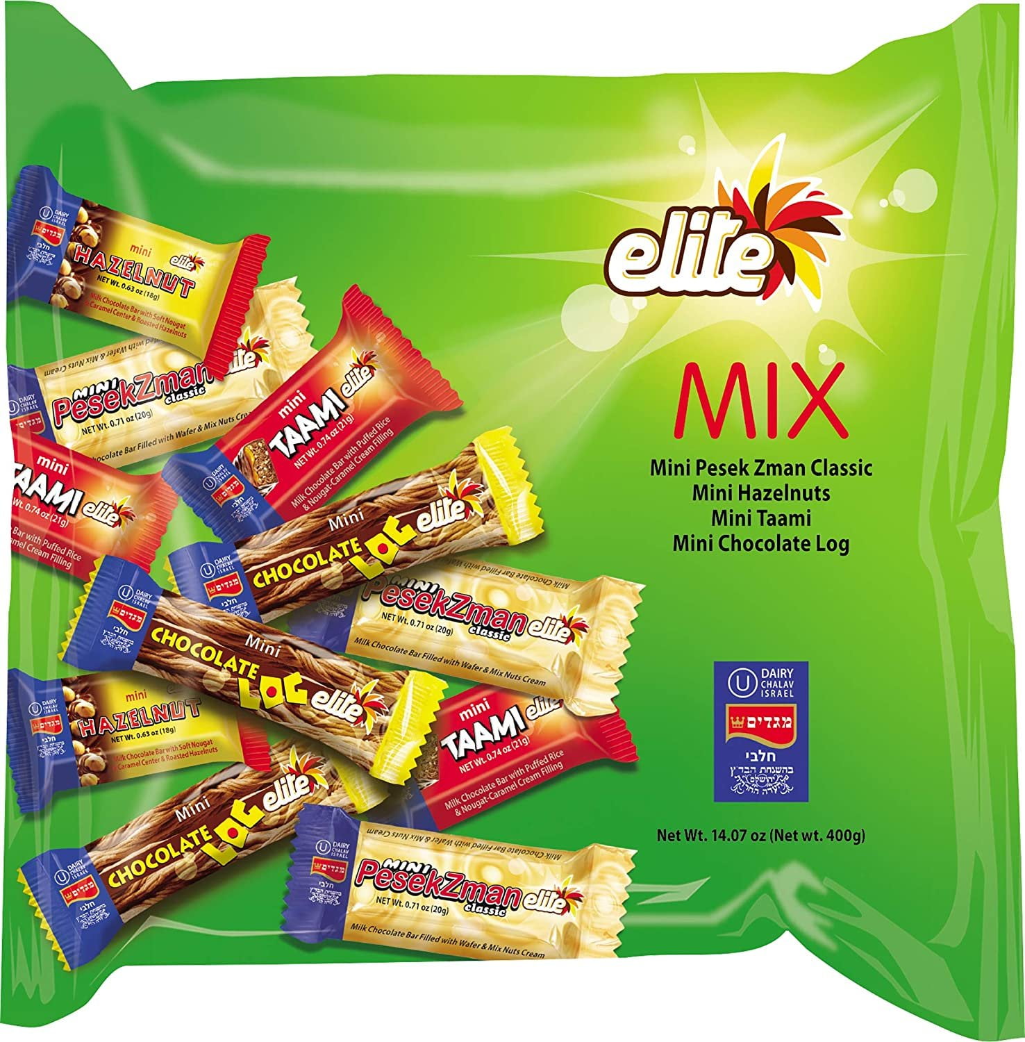 Elite, Mini Milk Chocolate Bar Variety Pack, 14oz - Walmart.com