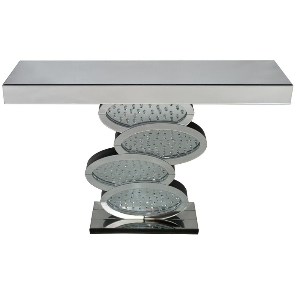 Elite & Modern Wood & Mirrored Console Table - Walmart.com