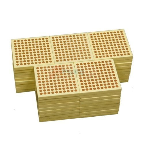 Elite Montessori 45 Wooden Hundred Squares Preschool Learning Material ...