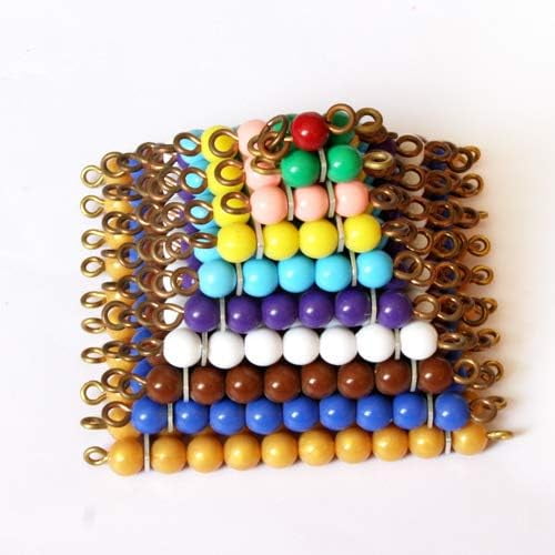 Elite Montessori Colored Bead Squares - Walmart.com