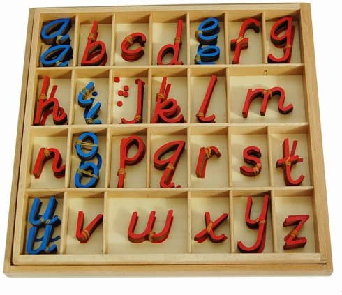 Elite Montessori Small D'Nealian Moveable Alphabet - Walmart.com