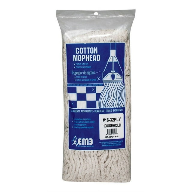 Elite Mops and Brooms Cut End Cotton Yarn 32 Ply # 16 Bagged Case of 6 ...