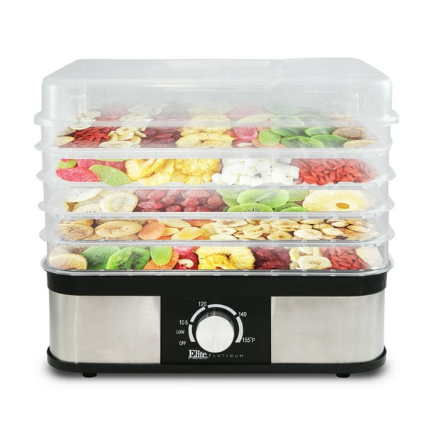 Elite Platinum EFD-1159 5-Tray Food Dehydrator - Walmart.com