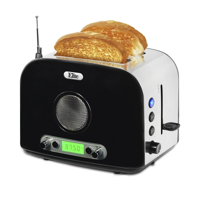 Elite Platinum ERT-6067 2-Slice Stainless Steel Multi-Function Radio ...