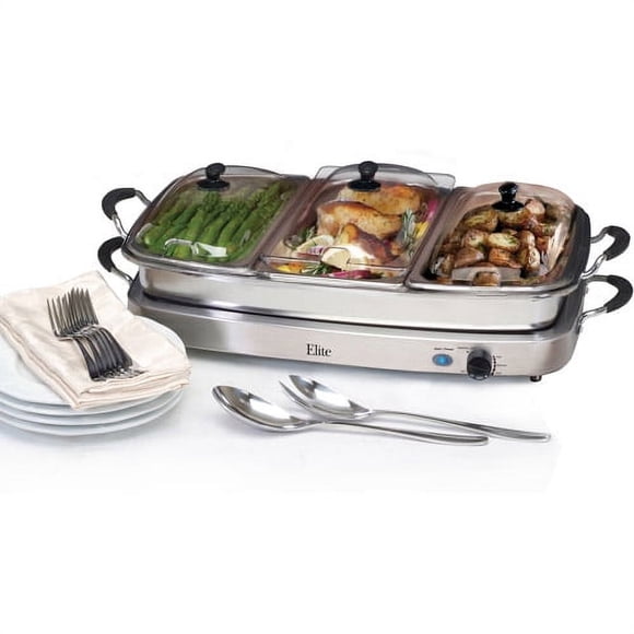 Triple Buffet Server