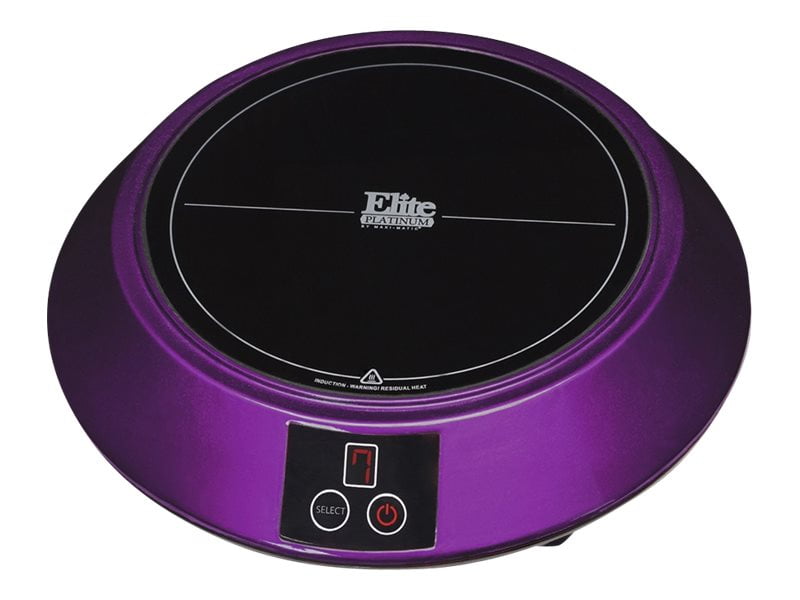 Elite Platinum EIND-88P - Induction hot plate - purple - Walmart.com