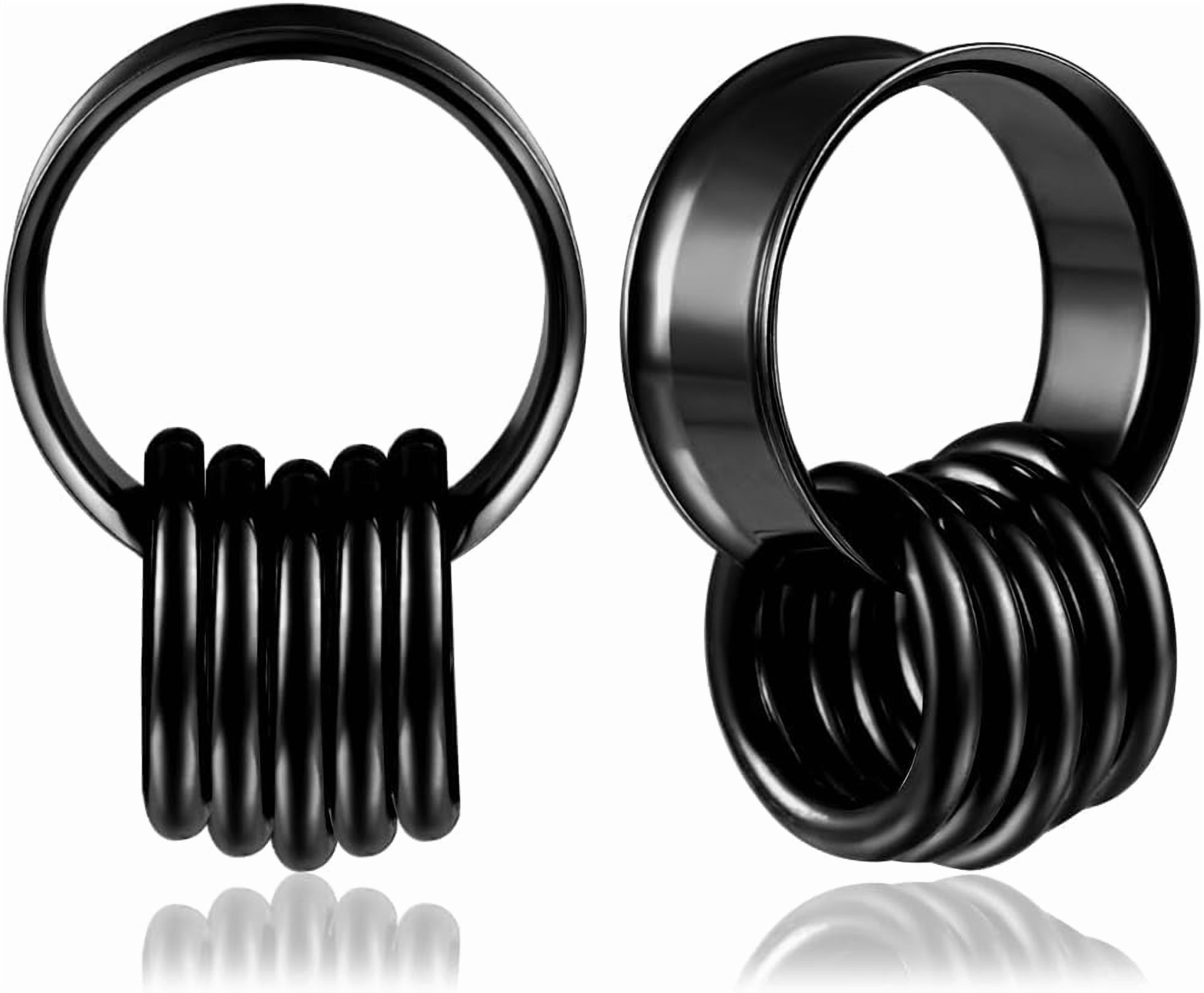 Elite Premium 2PCS Luxury Ear Gauges Cool Bat Saddle Ear Plugs Tunnels ...