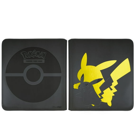 Elite Series: Pikachu Pokémon PRO-Binder, 12-Pocket Zippered Card Case ...