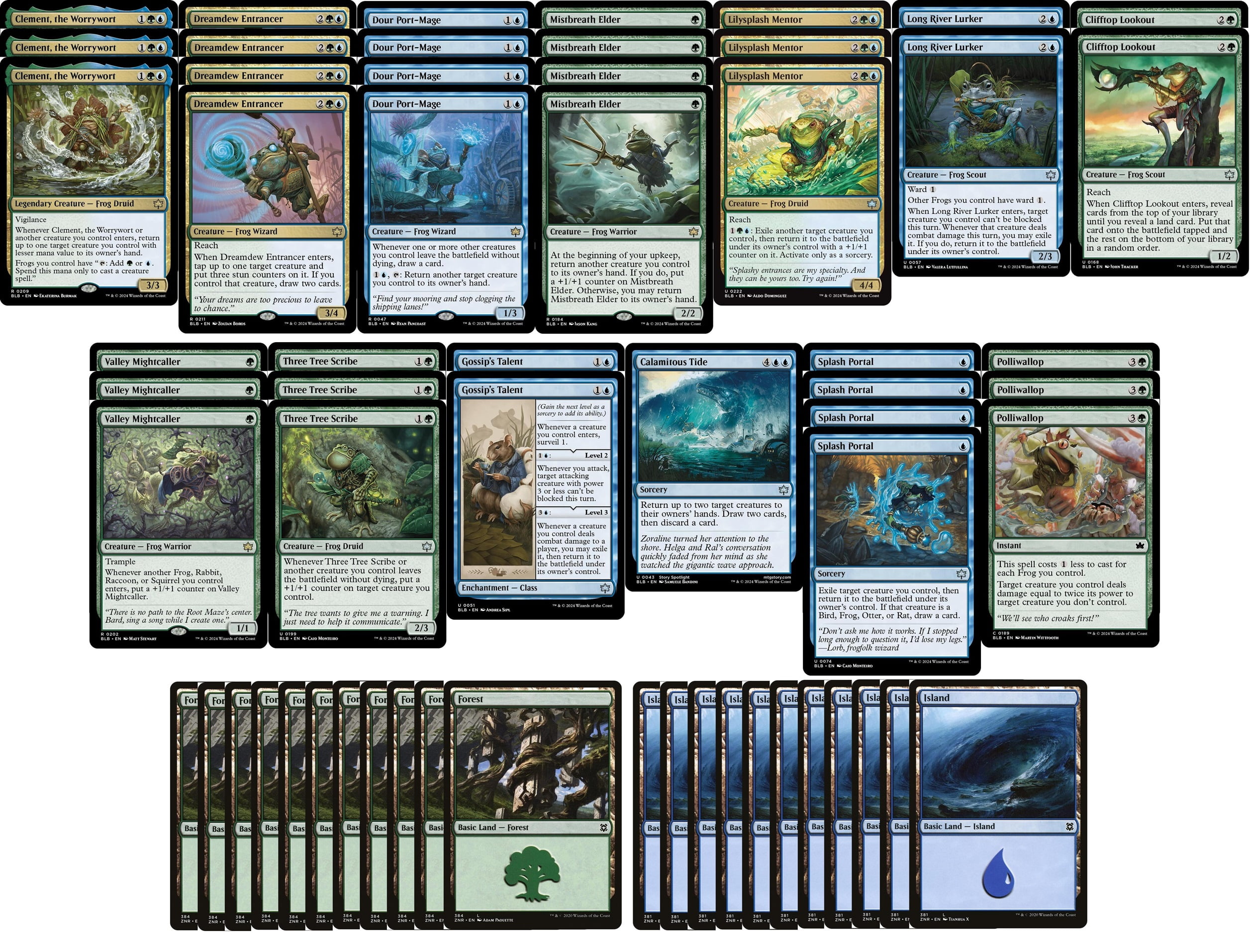 Elite Simic Frog Deck - Blue Green - Very Powerful - 60 Card - MTG NM/M ...