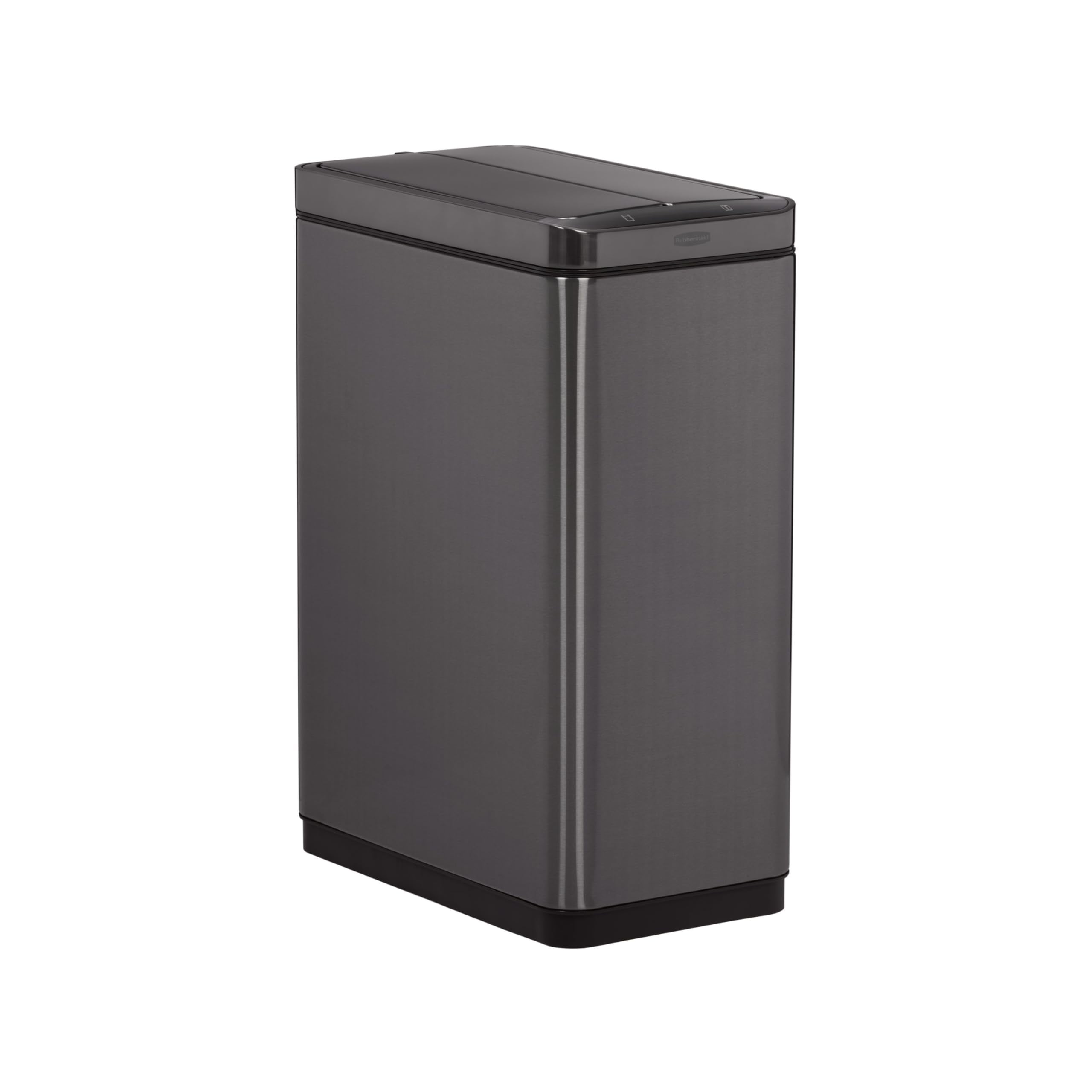 Elite Stainless Steel Slim Sensor Trash Can 12-Gallon Batteries ...