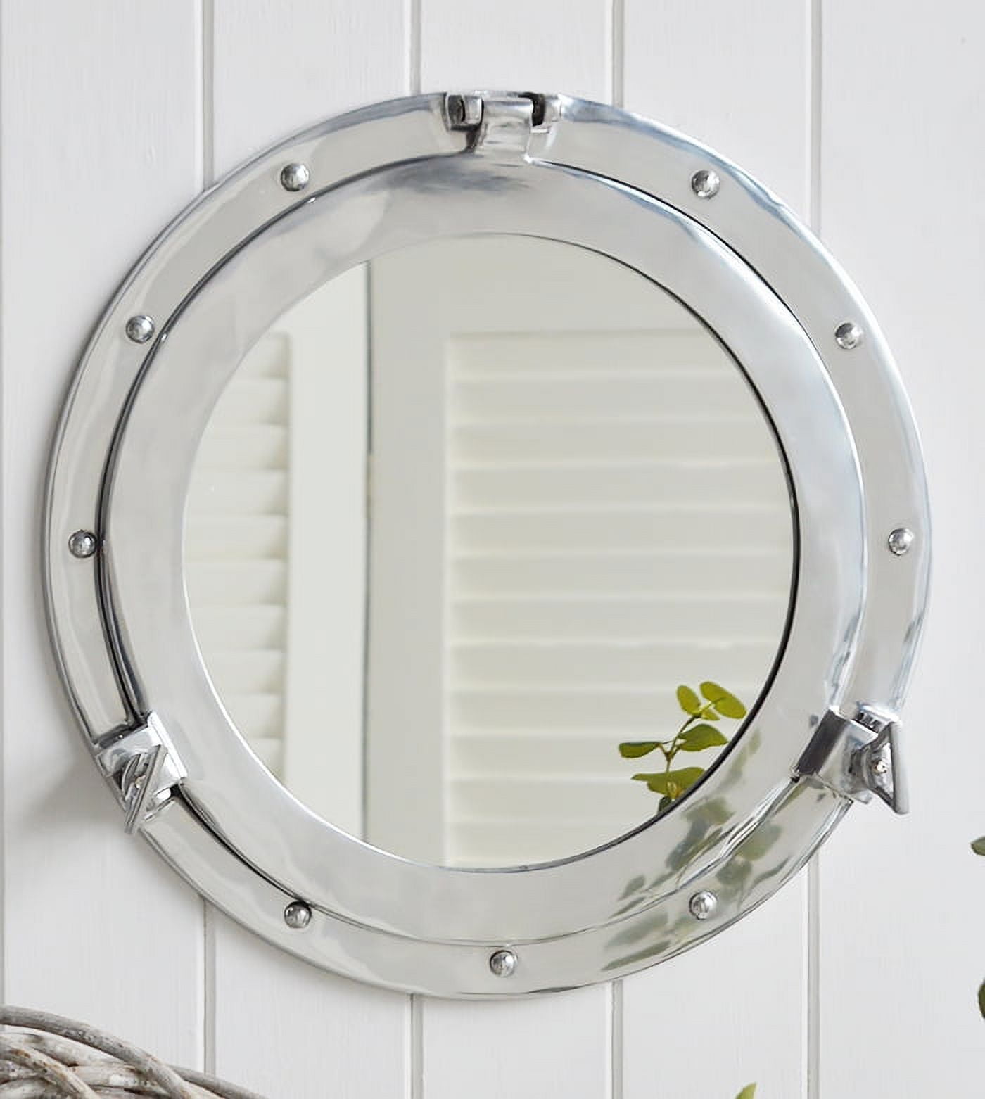 Elite Store Wall Mounted Nautical Porthole Mirror & Windows (17 inch ...