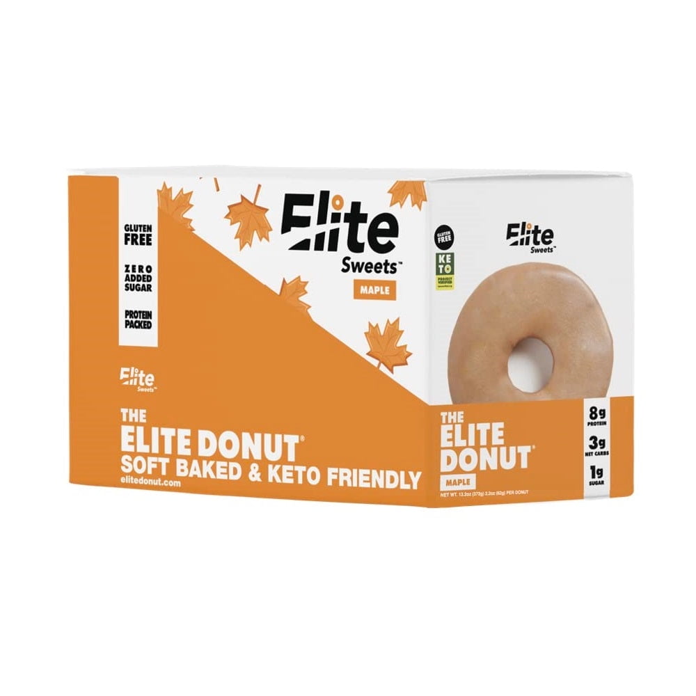 Elite Sweets High-Protein & Low-Carb Donut - Maple Size: 6-Pack ...