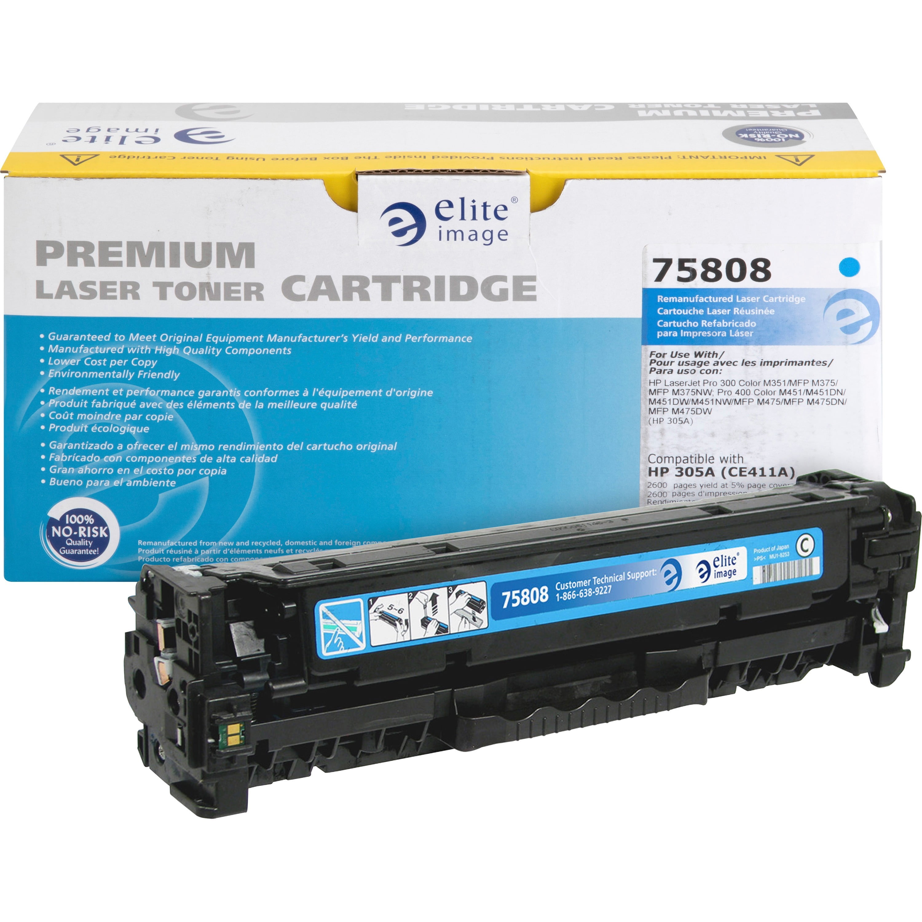 Elite Image 75808 Cyan Toner Cartridge - Walmart.com