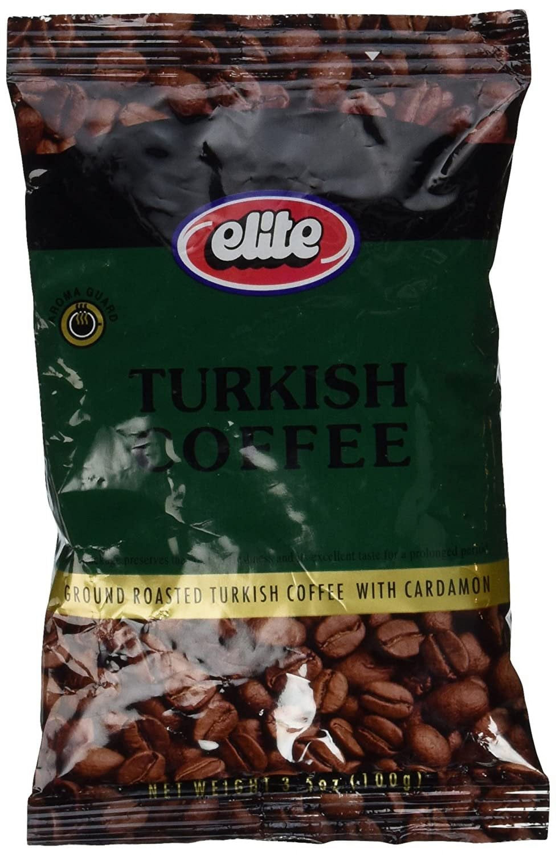 Elite Turkish Coffee With Cardomom, 3.5oz Bag - Walmart.com
