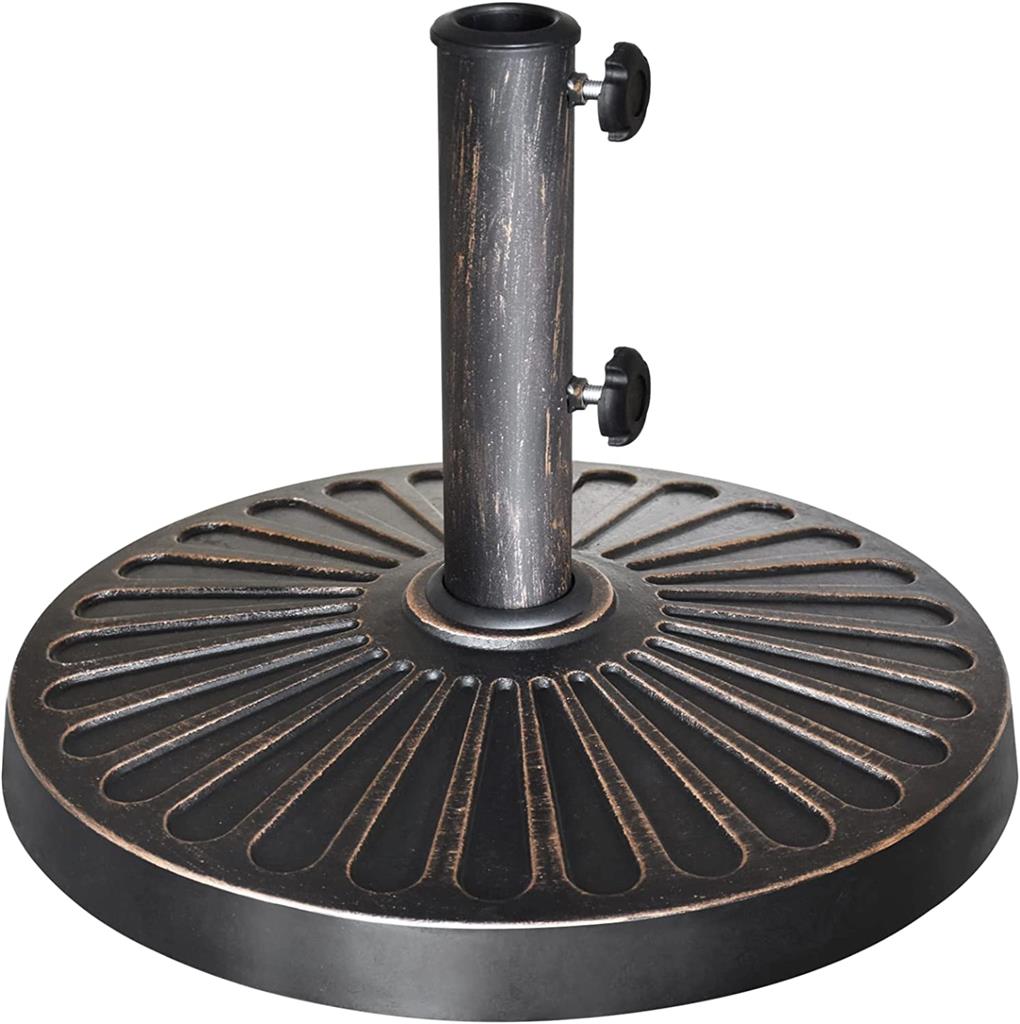 Crestlive Products 45 LBS Patio Umbrella Base with Wheels Heavy Duty ...