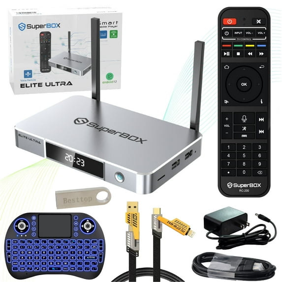 Elite Ultra Superbox for TV 2025 Fully Loaded, Wireless Voice Remote ...