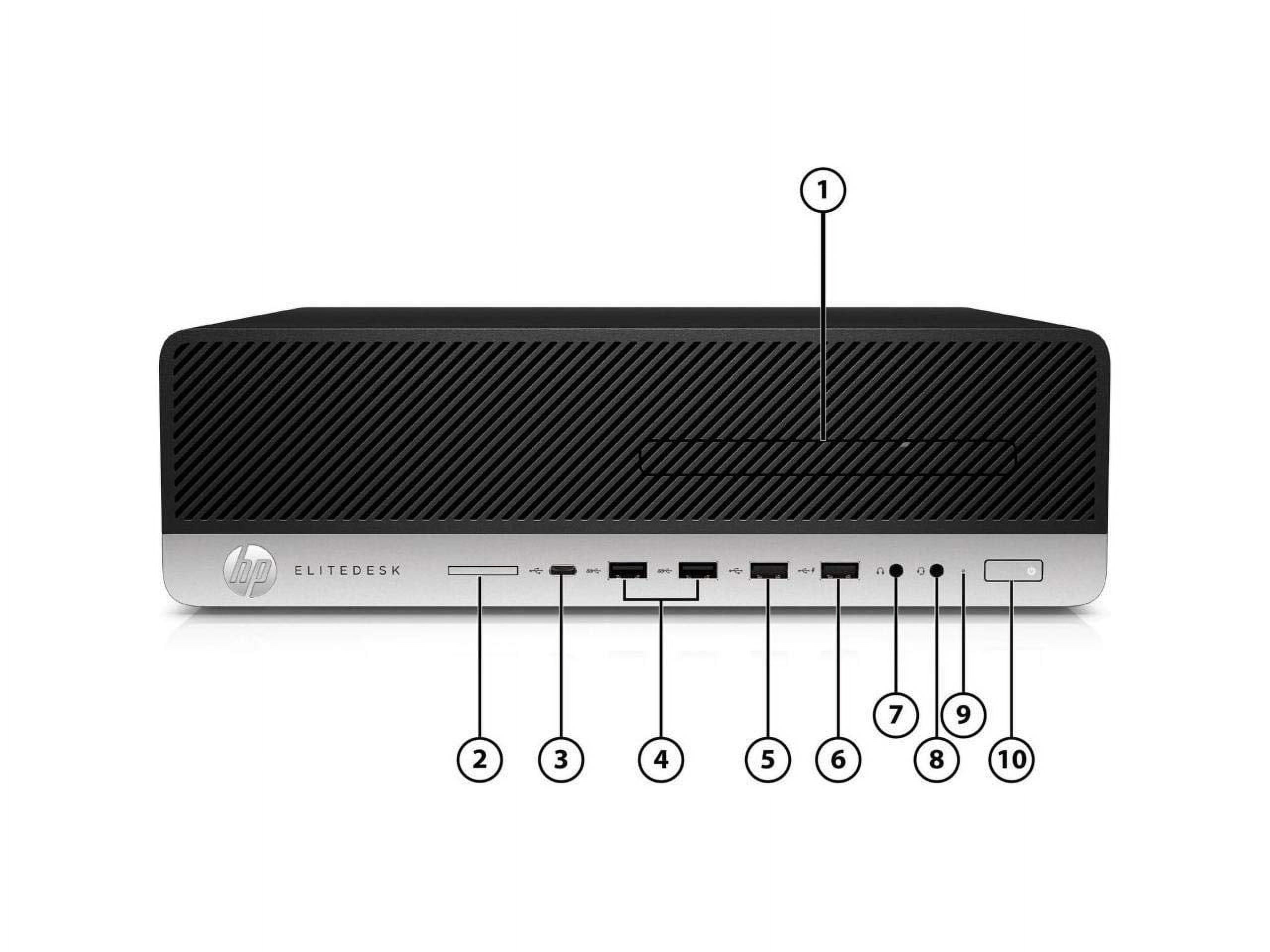 EliteDesk 800 G4 Small Form Factor SFF Desktop, 8th Gen Intel Core i5-8500, 8GB DDR4, 256GB ...