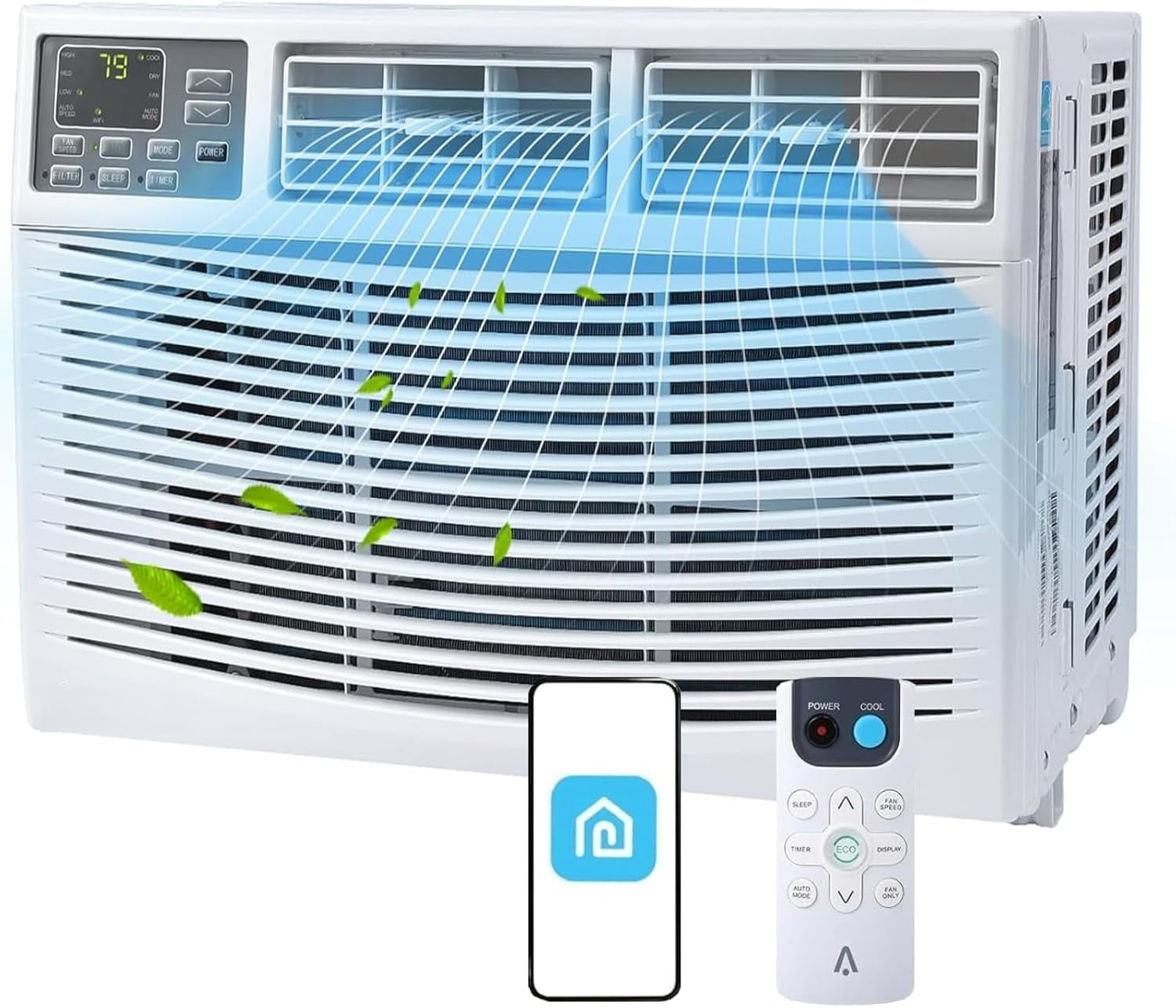 EliteEdge 12,000 BTU Window Air Conditioner with WiFi, Smart AC Unit ...