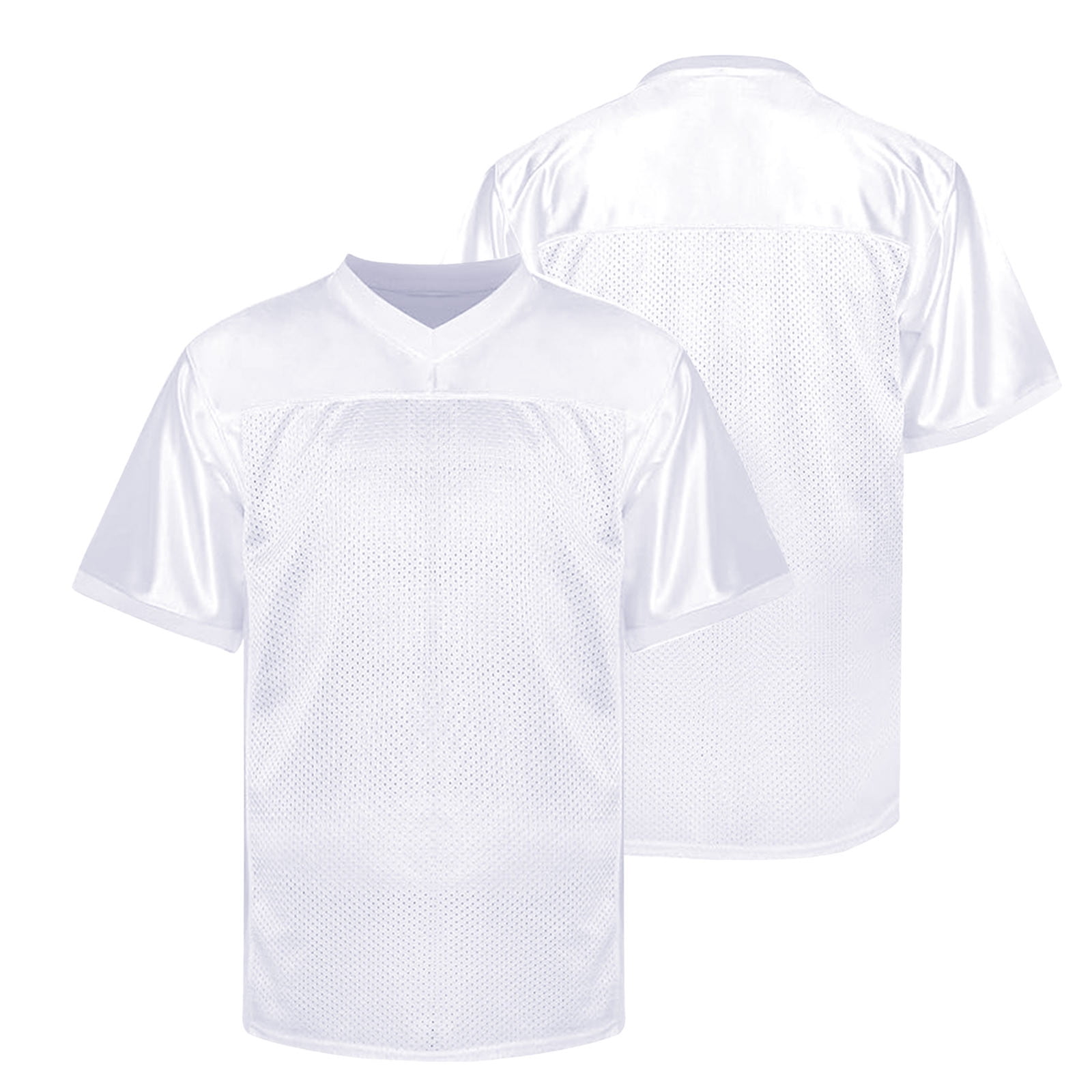 EliteGoogv Blank Football Plain Sports T-Shirt Pullover Football ...