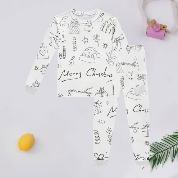 EliteGoogv Boy Girls Coloring Fall Spring Clothes set With Markers Christmas Outfits Holiday ...