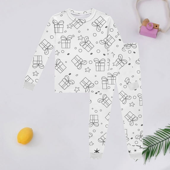 EliteGoogv Boy Girls Hand Painted Fall Spring Clothes Set Coloring Fall Spring Clothes With ...