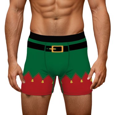 EliteGoogv Funny Boxers for Men Graphic Underwear Fun print Christmas ...