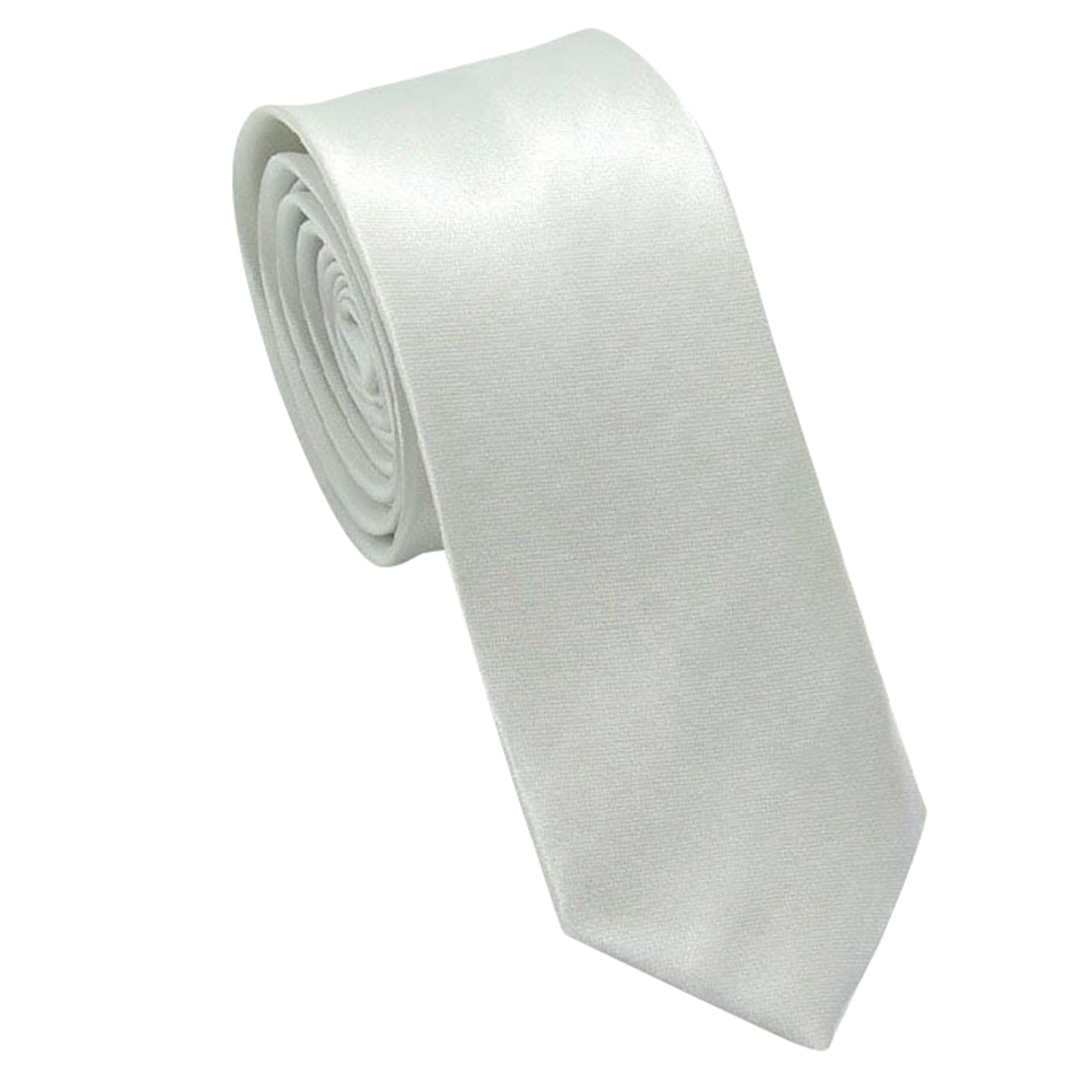 EliteGoogv Mens Solid Color Satin Necktie Classic Plain Smooth Silk ...