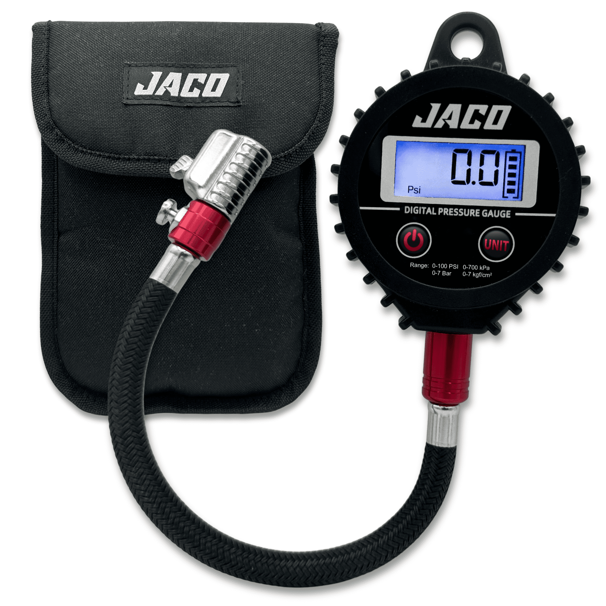 JACO ElitePro-X Digital Tire Pressure Gauge with Lightning Chuck - 100 ...