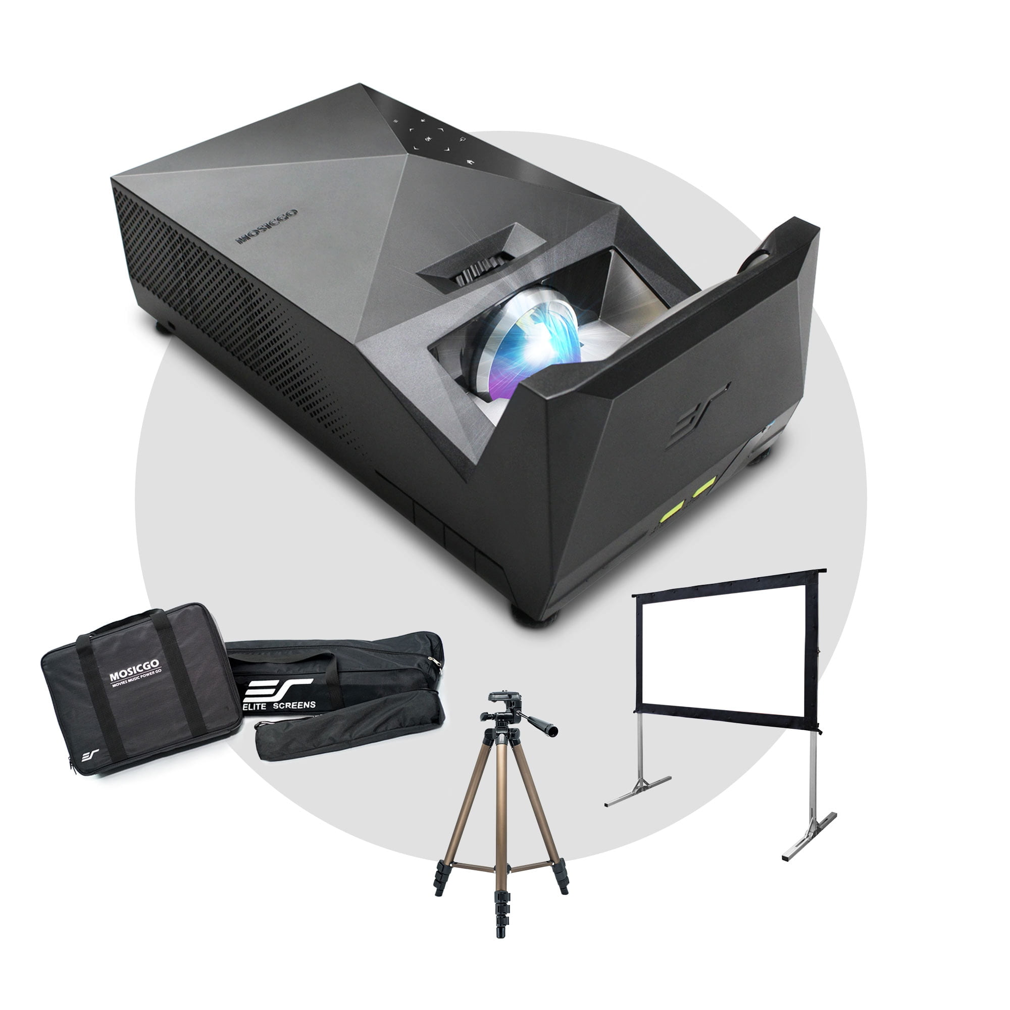 EliteProjector Ultra Short Throw Projector with Stand, 8k 4K 1080P IPX2 ...