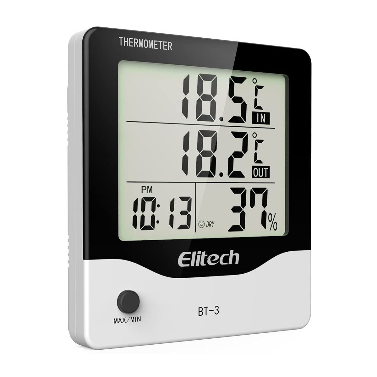 Elitech BT-3 Digital Hygrometer Thermometer Temperature and Humidity ...