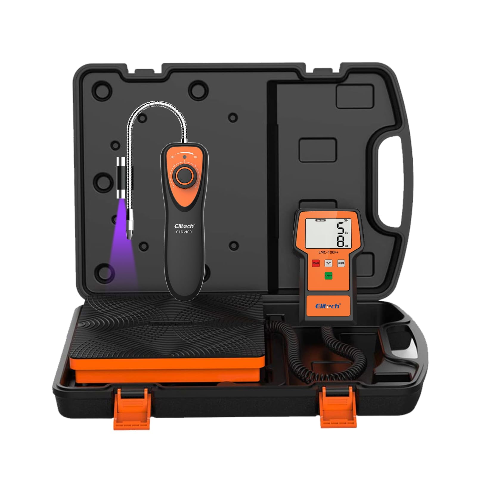Elitech HVAC Refrigerant Scale & Freon Leak Detector, LMC-100F+ & CLD ...
