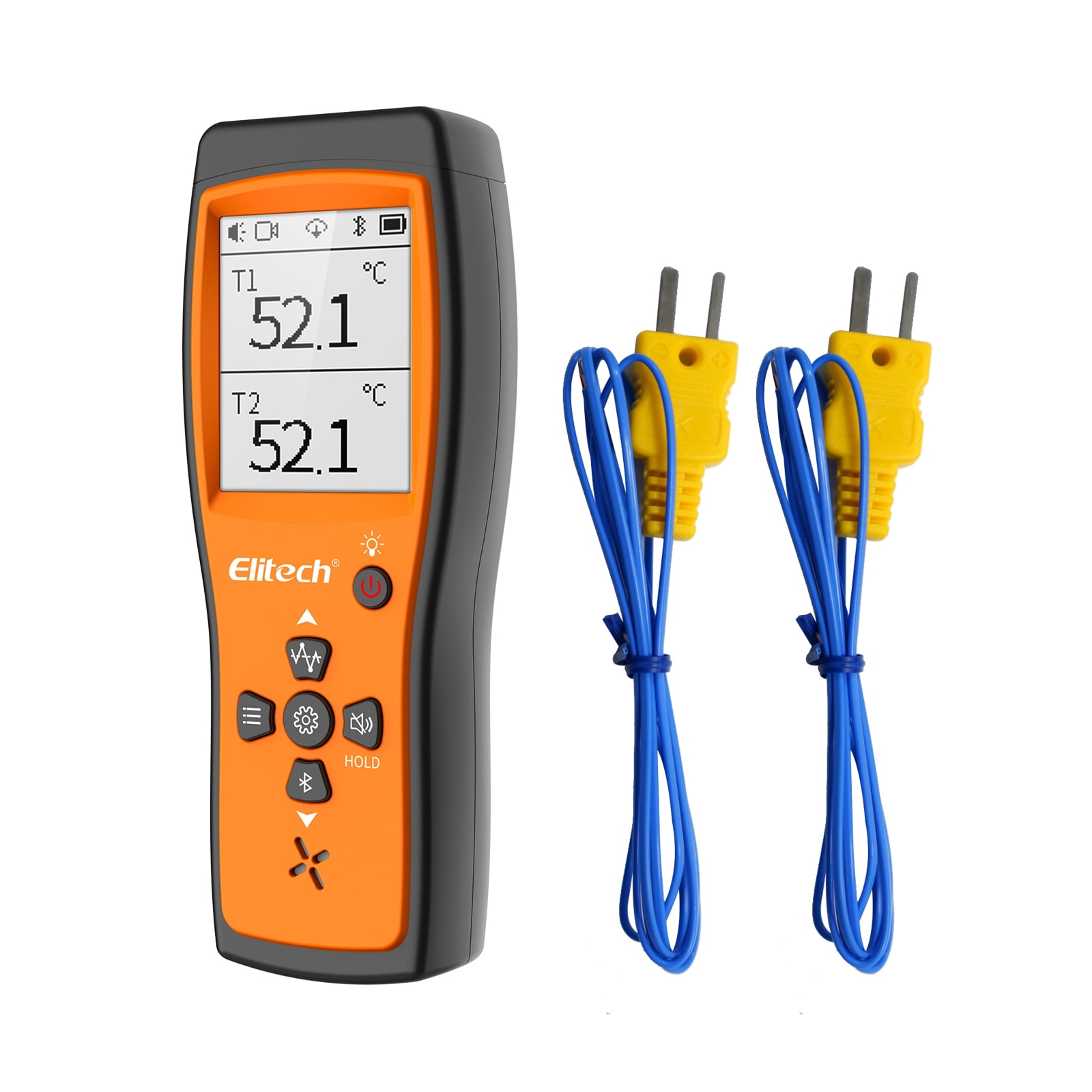 Elitech ICT-220 Dual Digital Thermocouple Temperature Thermometer with ...