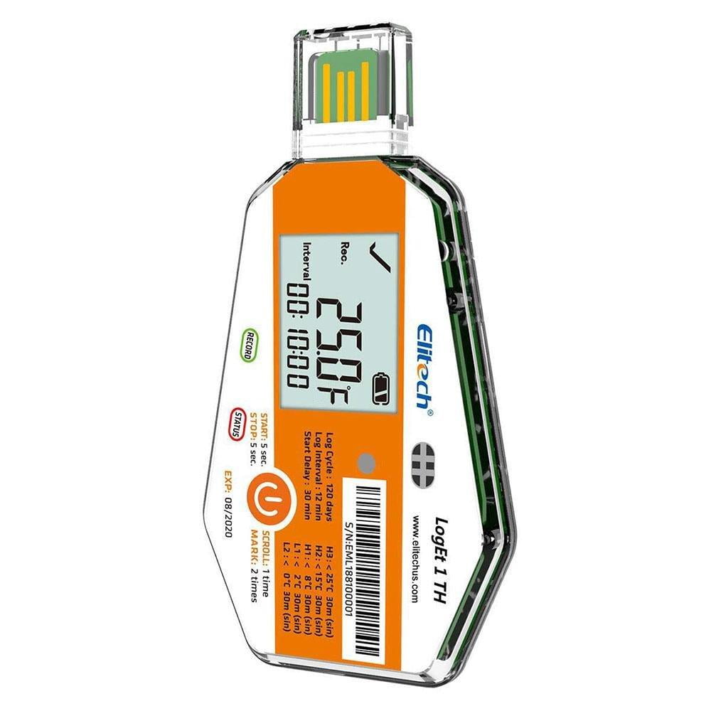 Elitech LogEt 1 TH Single Use Temperature and Humidity Data Logger ...