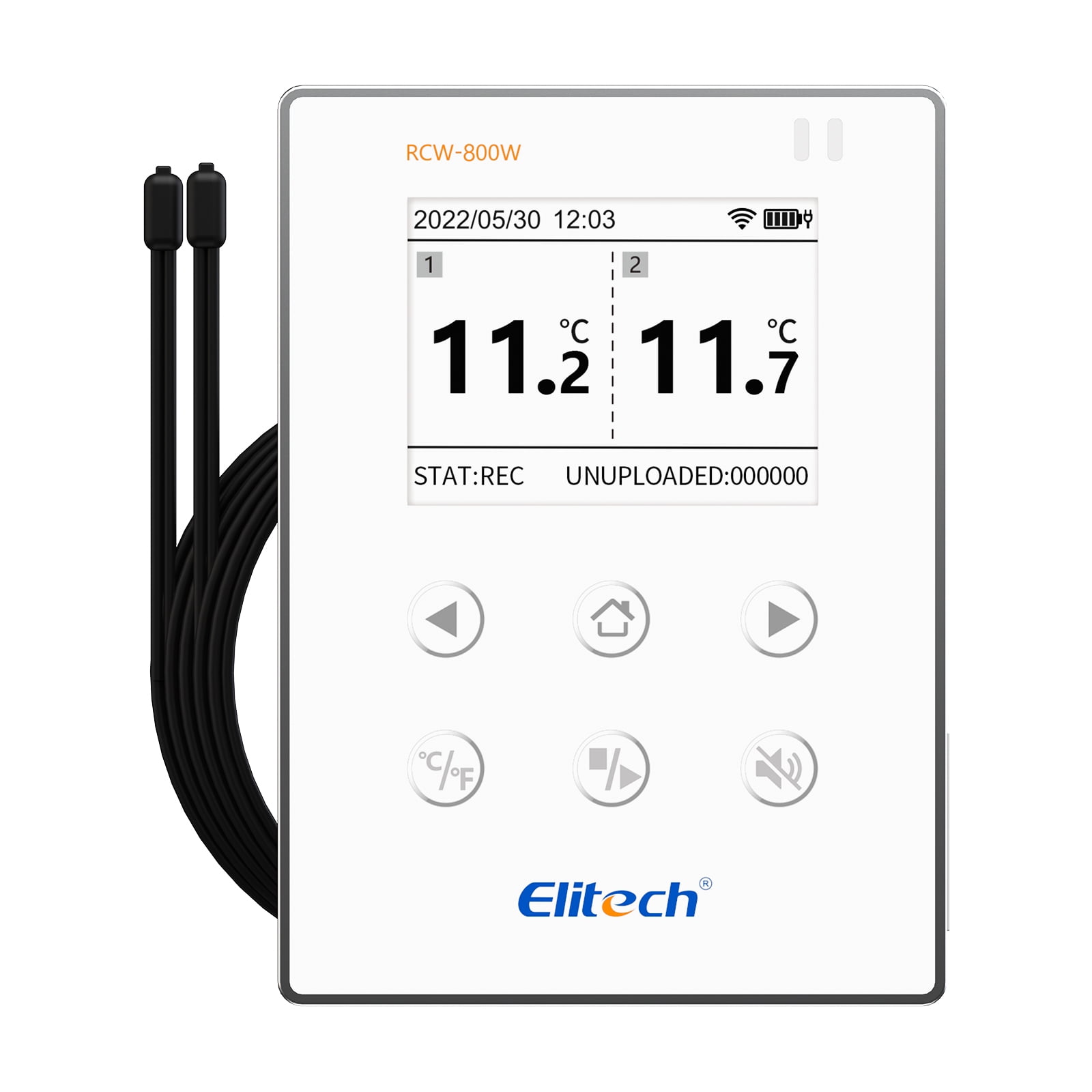 Elitech Wireless Digital Data Logger RCW-800W-TDE(-40~176℉) Remote Real ...
