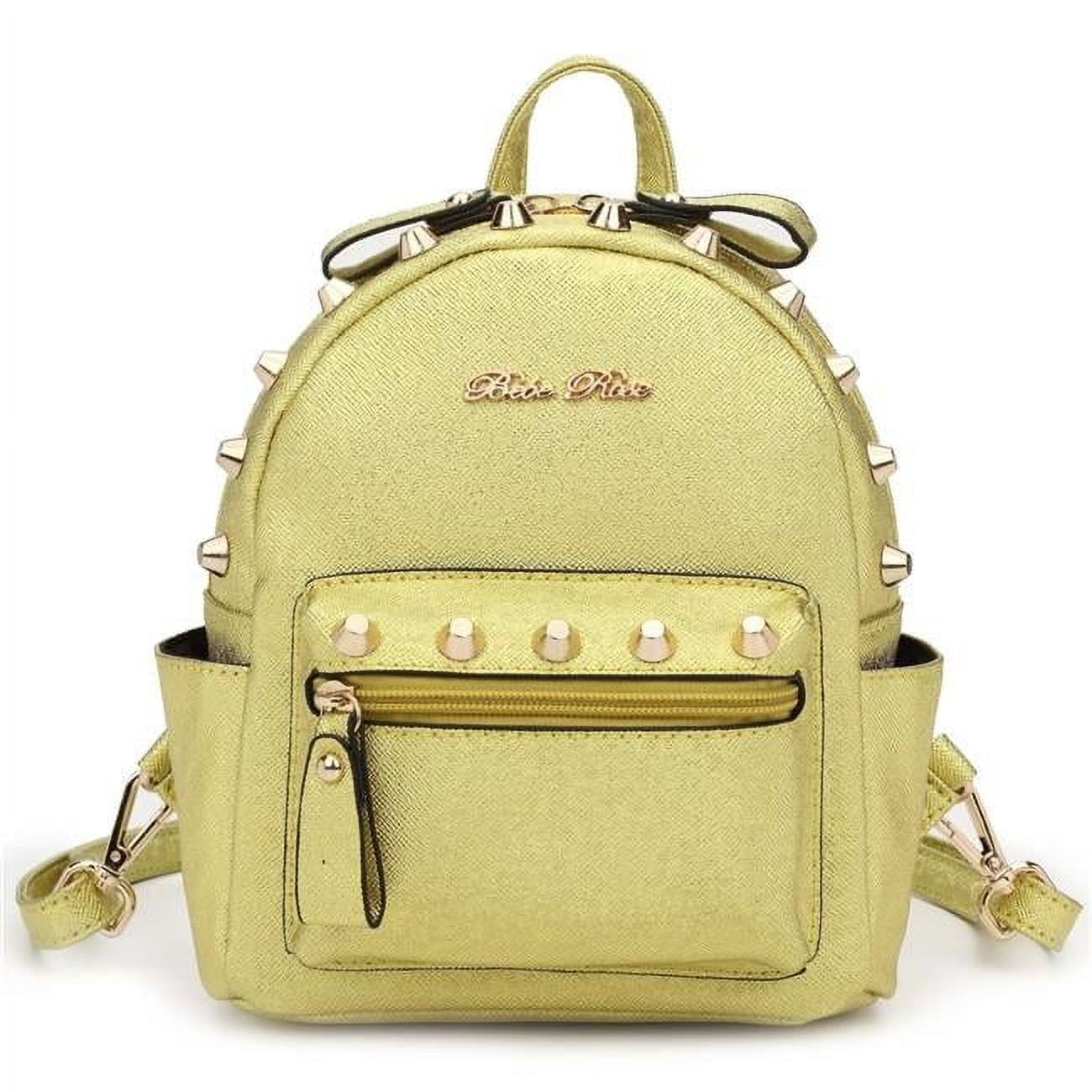 Eliteco BR006 Gold Hearty Trendy Metallic Fashion Mini Backpack with ...