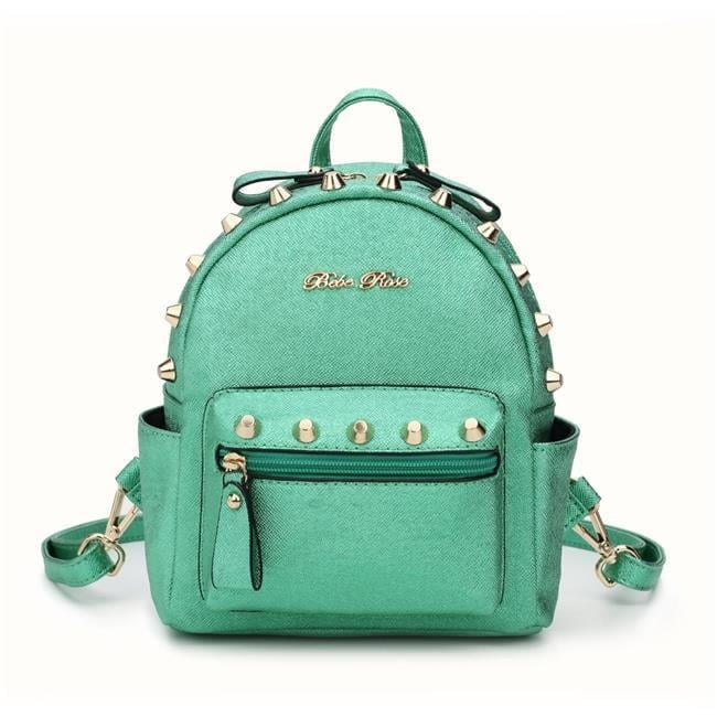 Eliteco BR006 Turquoise Hearty Trendy Metallic Fashion Mini Backpack ...