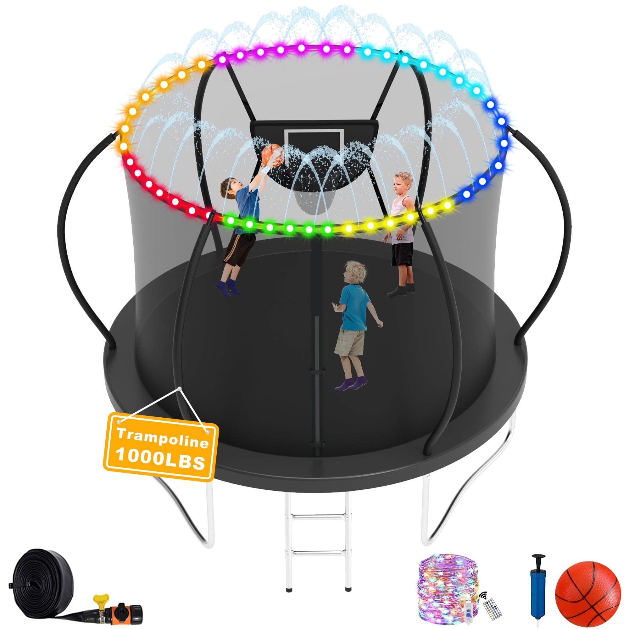 Elitezip 10ft Trampoline for 2-3 Kids, Outdoor Trampolines for Adults ...