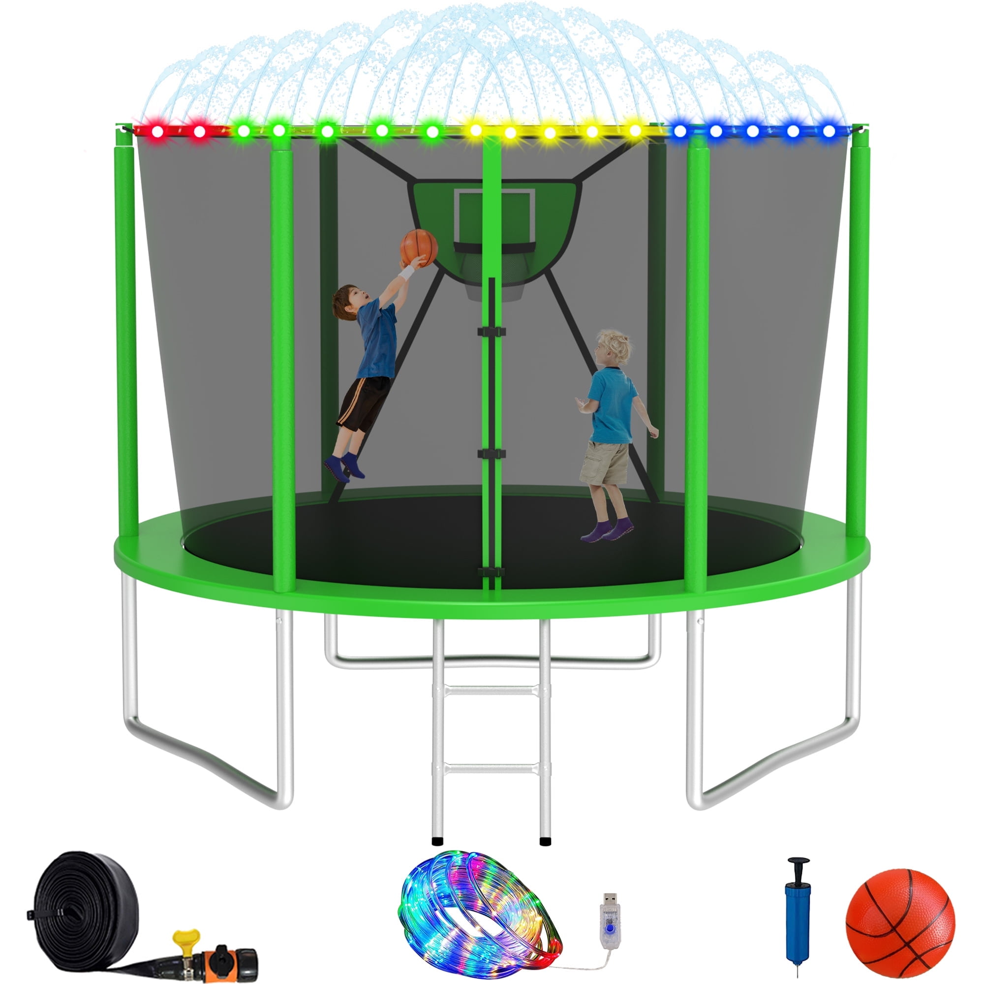 Elitezip Trampoline for Kids and Adults, 10FT 12FT 16FT 14FT Outdoor ...